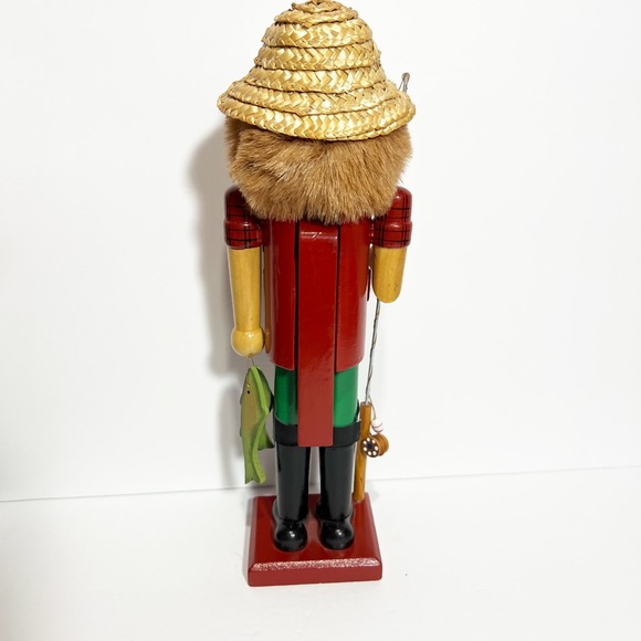 Accents | Vintage Wooded Nutcracker Fishing | Poshmark
